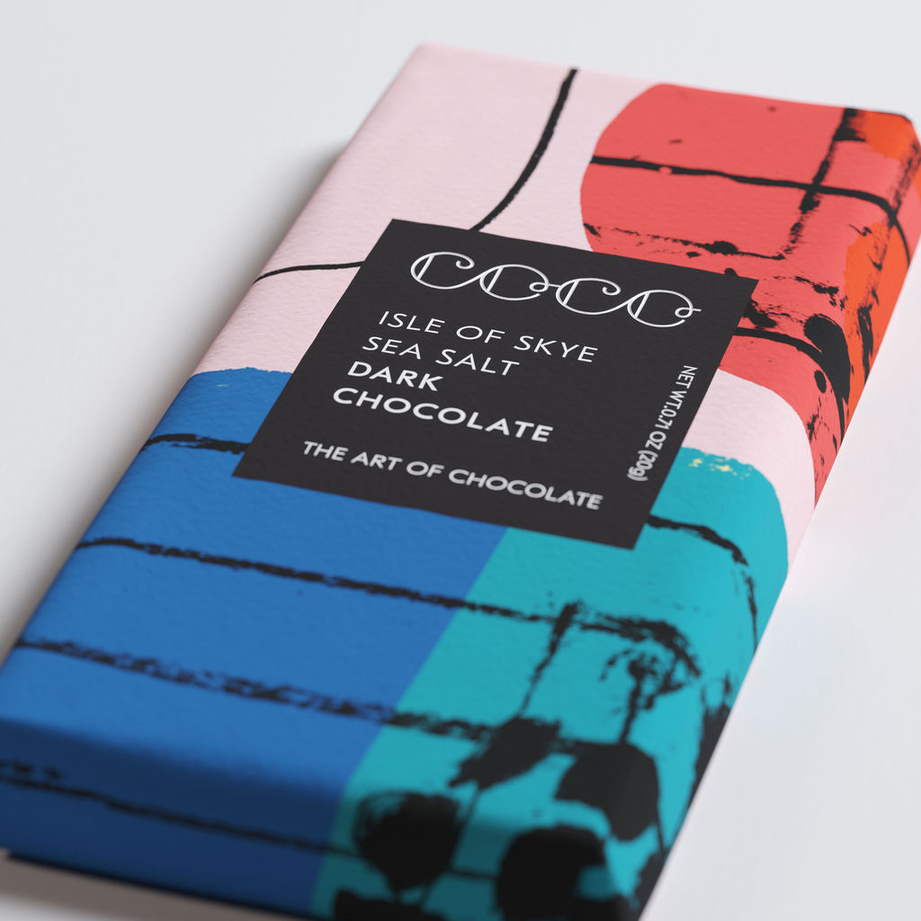 Isle of Skye Sea Salt Single Origin Dark Chocolate Mini Bar - Coco ...