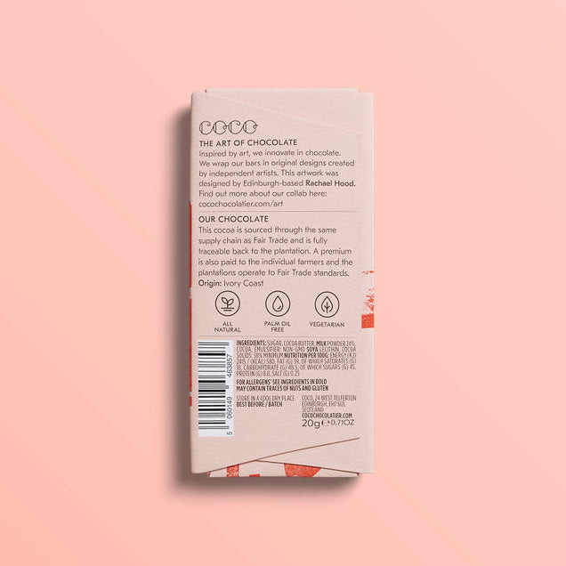 Single Origin Milk Chocolate Mini Bar - Coco Chocolatier | CIORA SCOTLAND