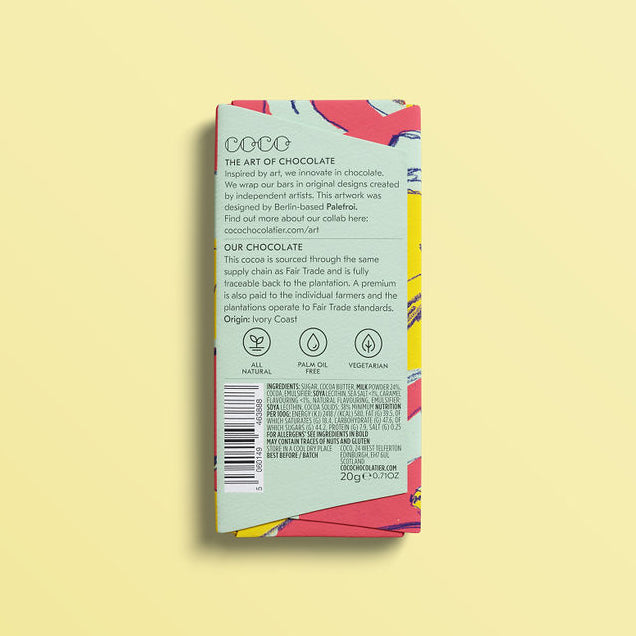 Salted Caramel Milk Chocolate Mini Bar - Coco Chocolatier | CIORA SCOTLAND