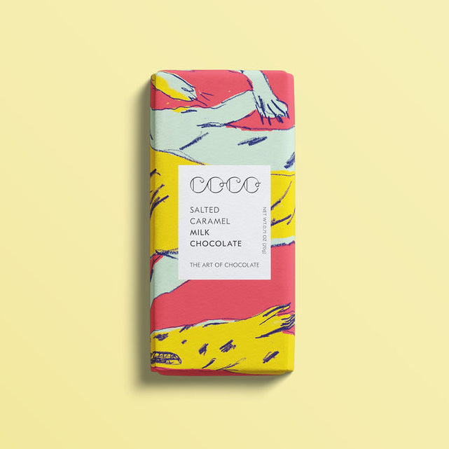 Salted Caramel Milk Chocolate Mini Bar - Coco Chocolatier | CIORA SCOTLAND