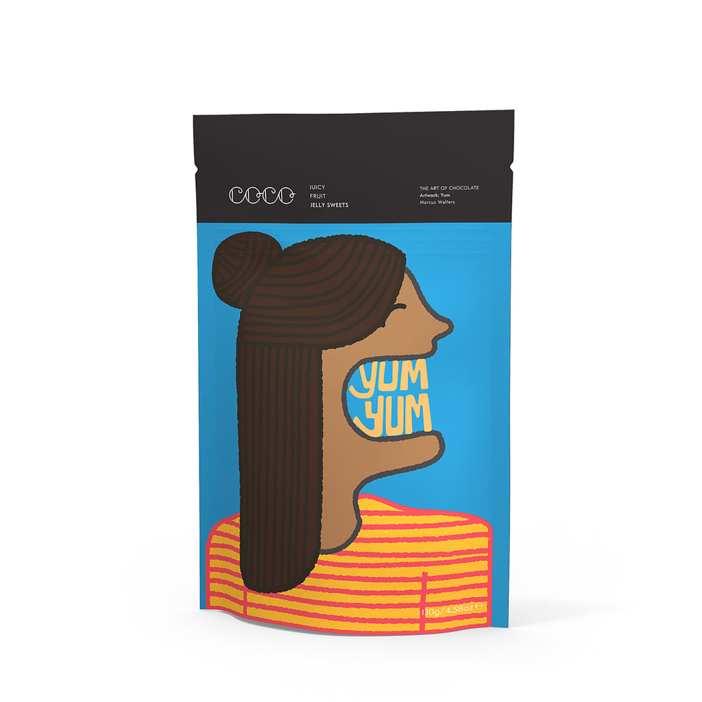 Chocolate Juicy Fruit Jelly Sweets - COCO Chocolatier | CIORA SCOTLAND
